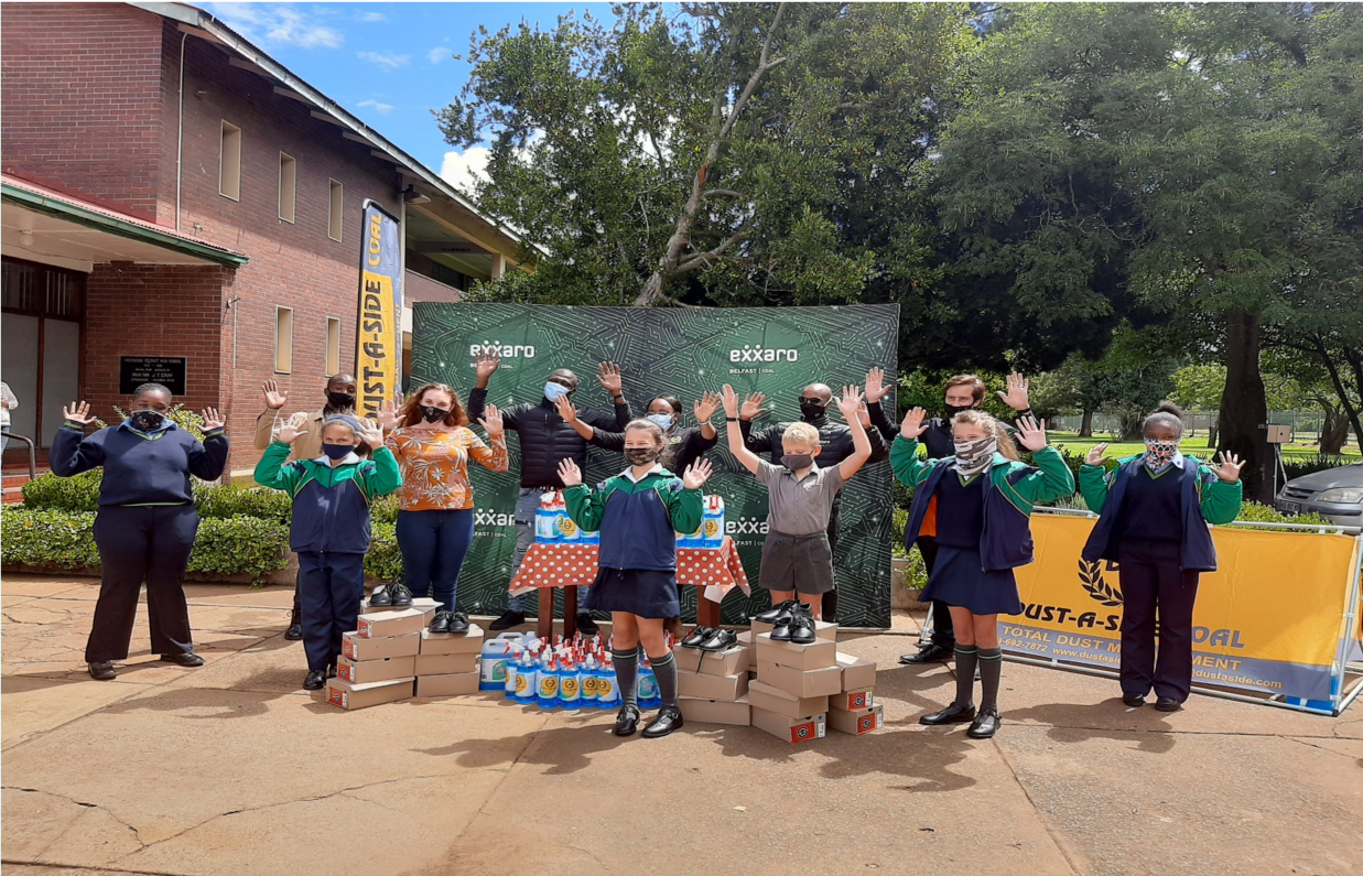 Dust-A-Side Coal and Exxaro deliver much-needed hand sanitizer to ...